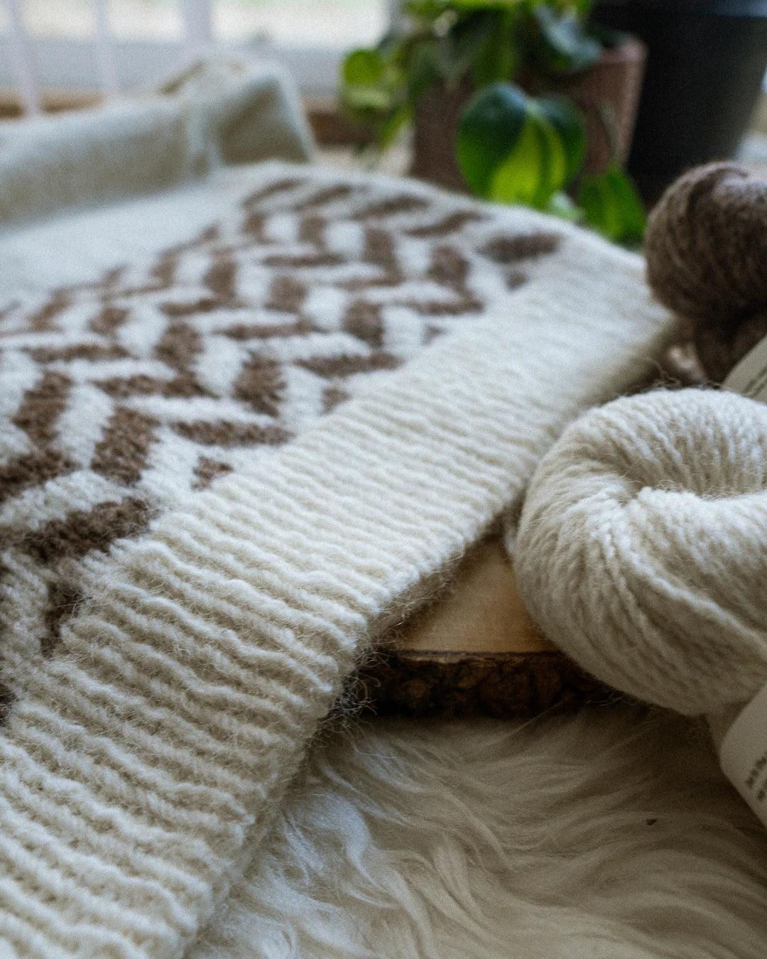 Directional Modified Drop Shoulder Knitting Pattern
