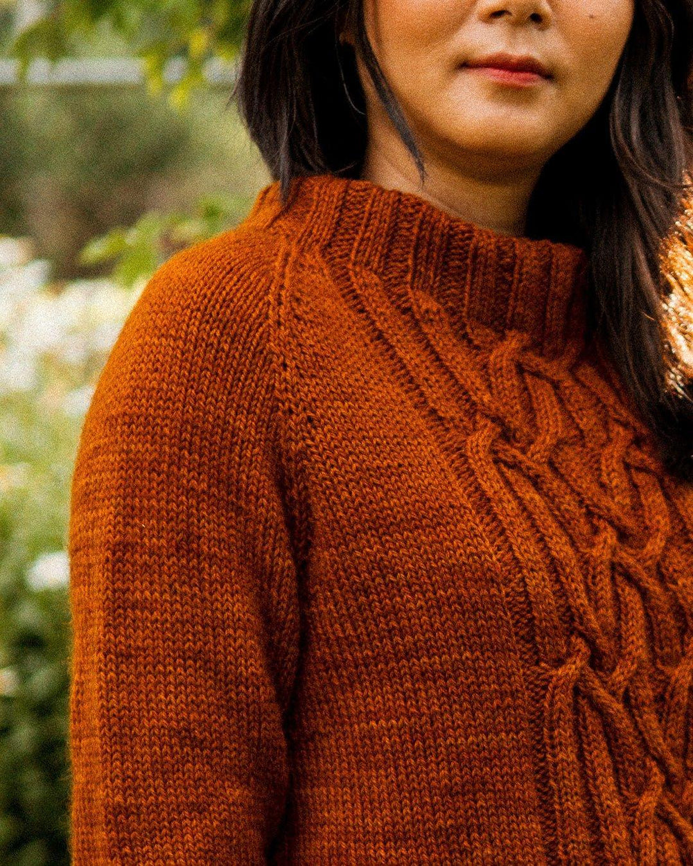Friendship Pullover cable knit sweater pattern by Aimee Sher