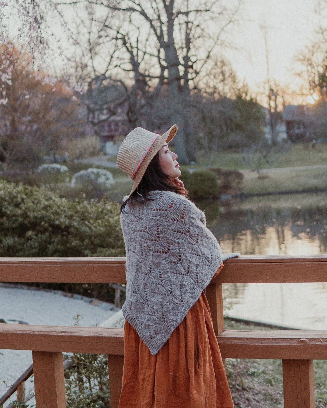 Meditative Shawl - shawl knitting pattern by Aimee Sher