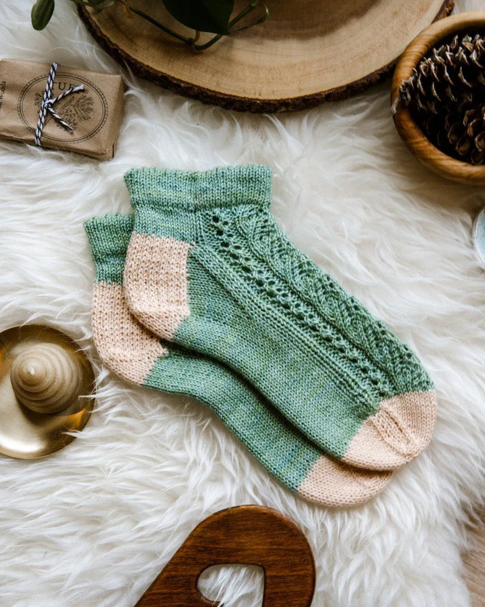 Resilience Socks - Lace sock knitting pattern by Aimee Sher