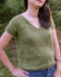 Slightly Sassy V - Raglan Knitting Pattern by Aimee Sher